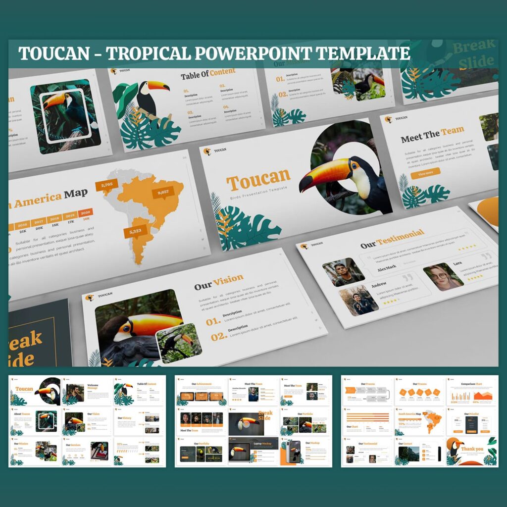 Toucan - Tropical Powerpoint – MasterBundles
