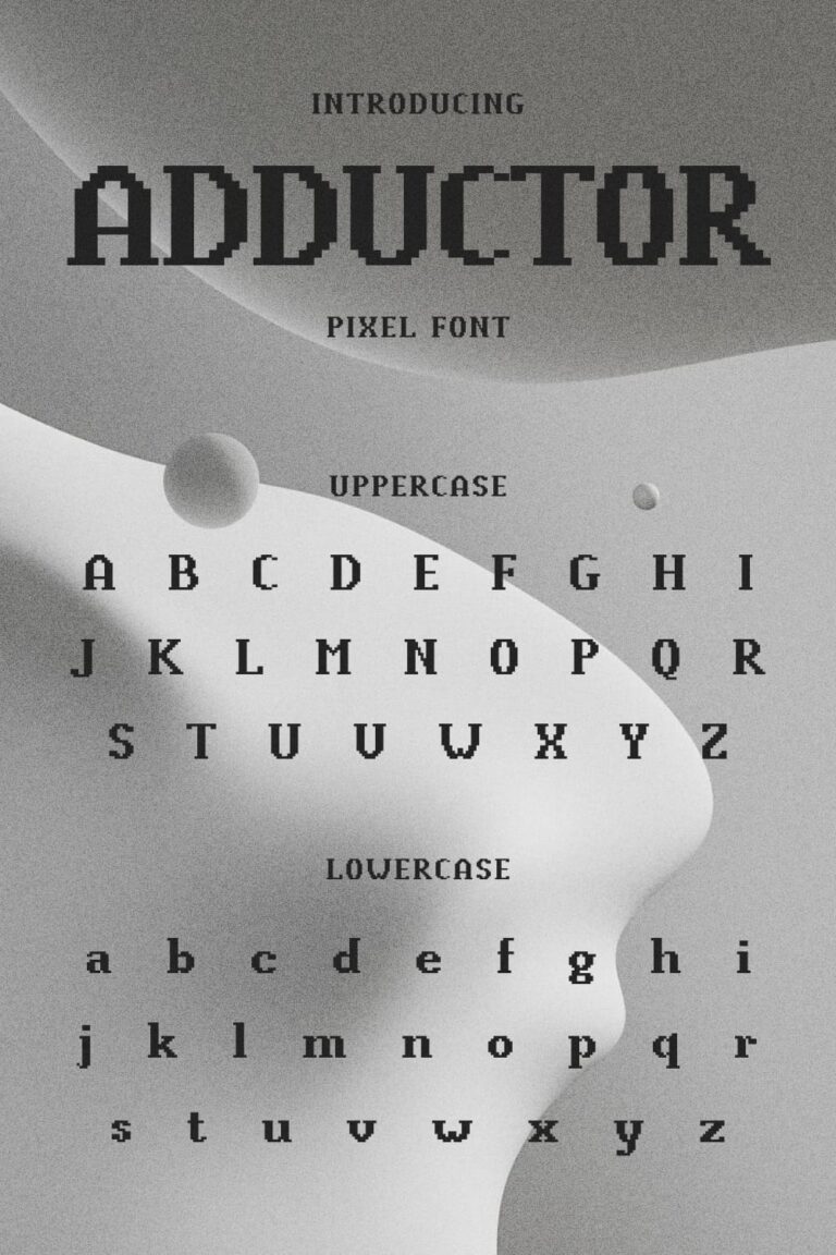 Adductor Pixel Font – MasterBundles
