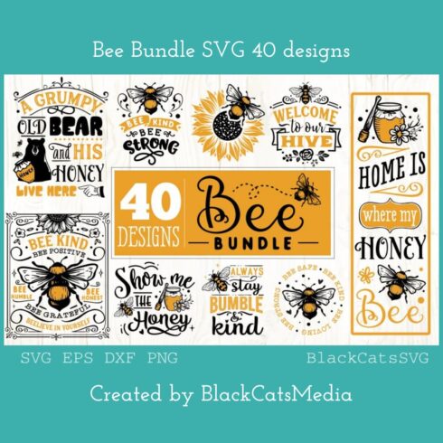 Bee Bundle SVG 40 Designs – MasterBundles