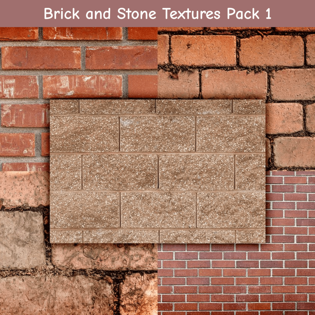 Brick and Stone Textures Pack 1 – MasterBundles