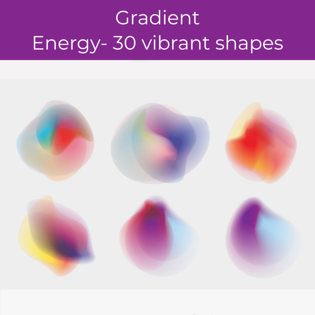 Gradient Energy - 30 Vibrant Shapes – MasterBundles