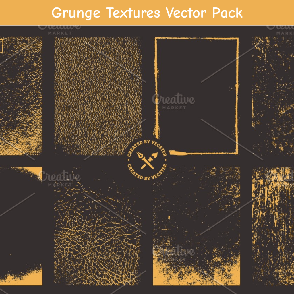 Grunge Textures Vector Pack – MasterBundles