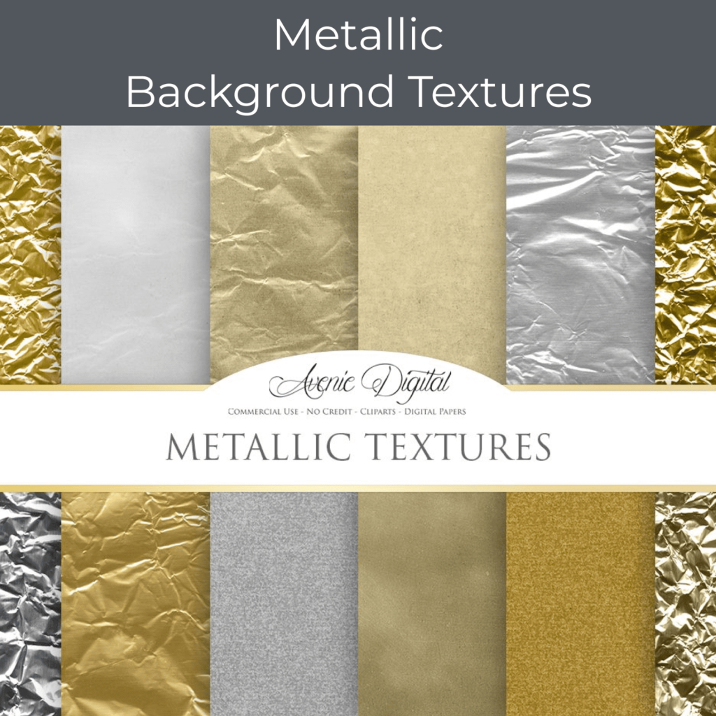 Metallic Background Textures – MasterBundles