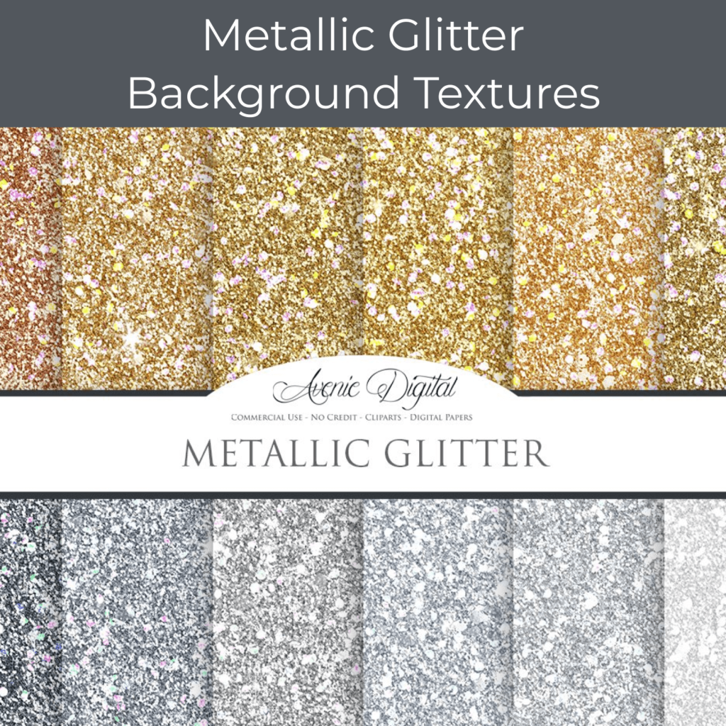 Collection Of Metallic Backgrounds – MasterBundles