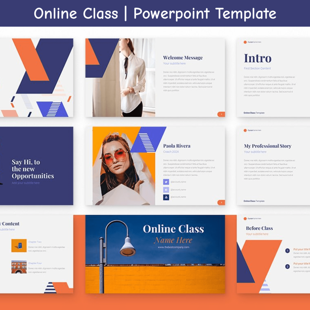 Online Class | Powerpoint Template – MasterBundles
