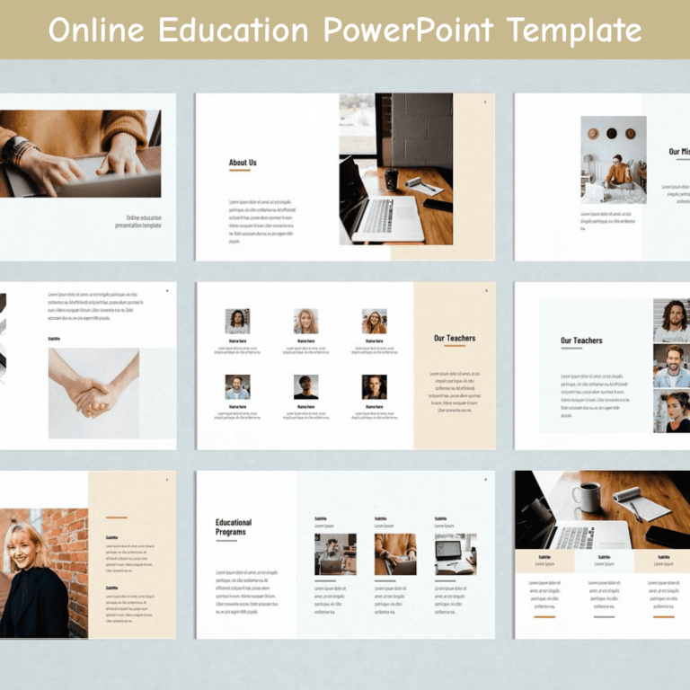 Online Education PowerPoint Template – MasterBundles