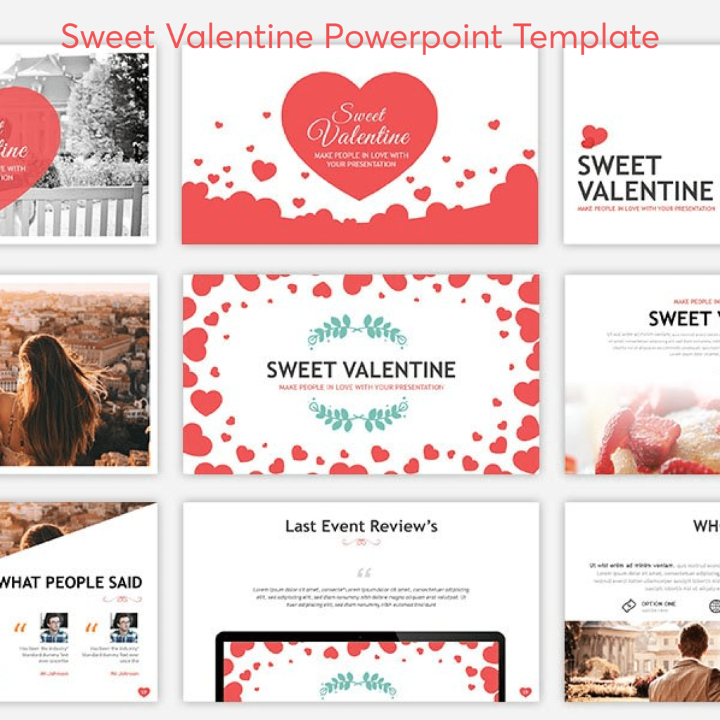Sweet Valentine Powerpoint Template – MasterBundles