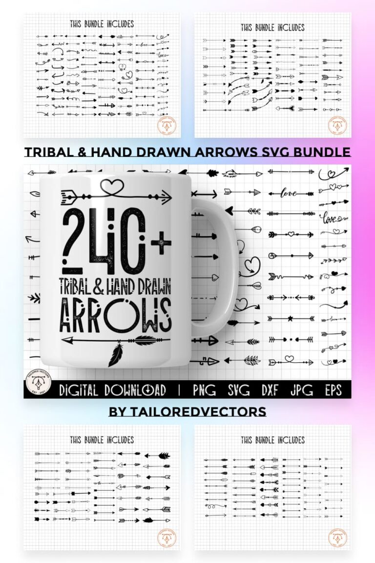 Tribal & Hand Drawn Arrows SVG Bundle – MasterBundles