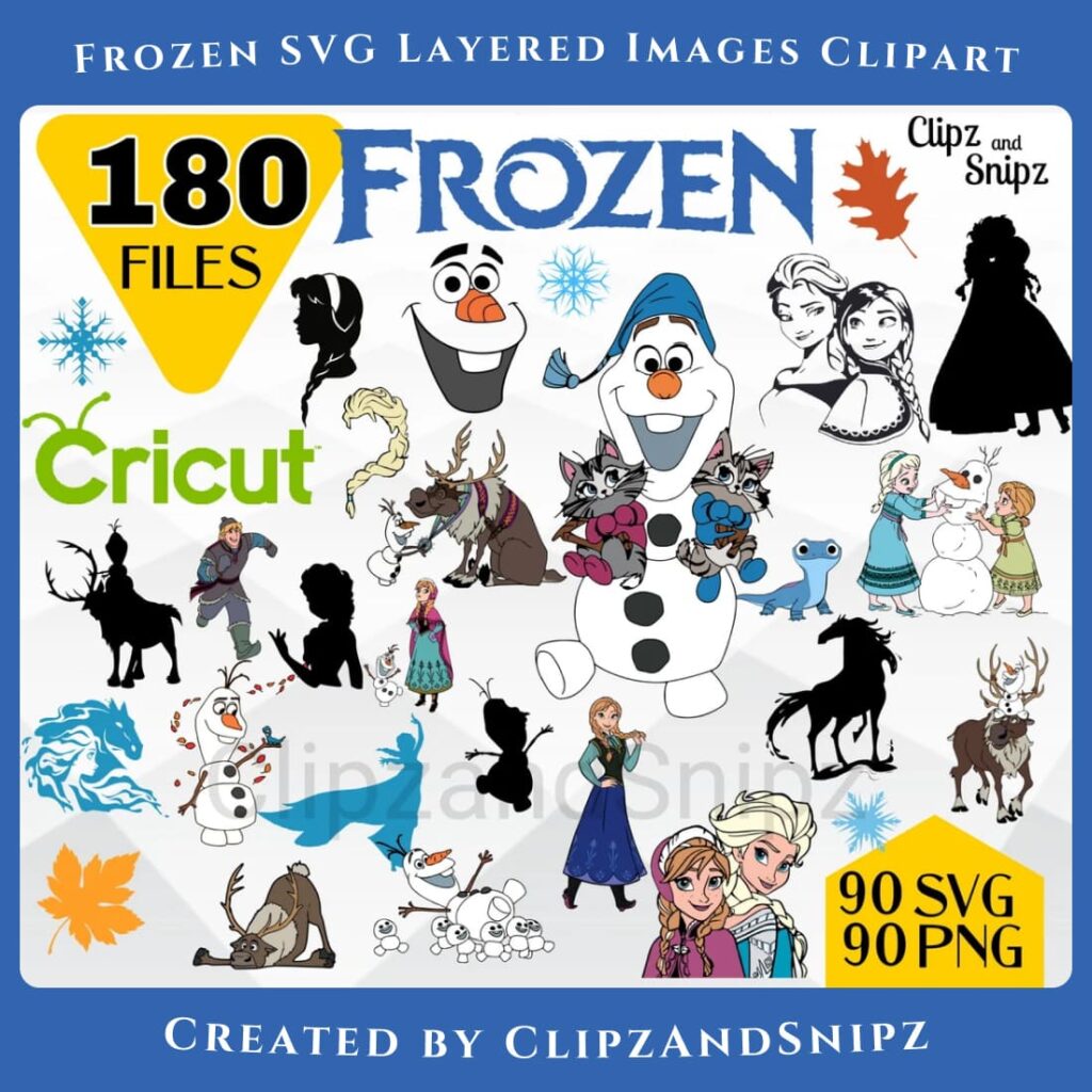 Frozen SVG Files Bundle – MasterBundles