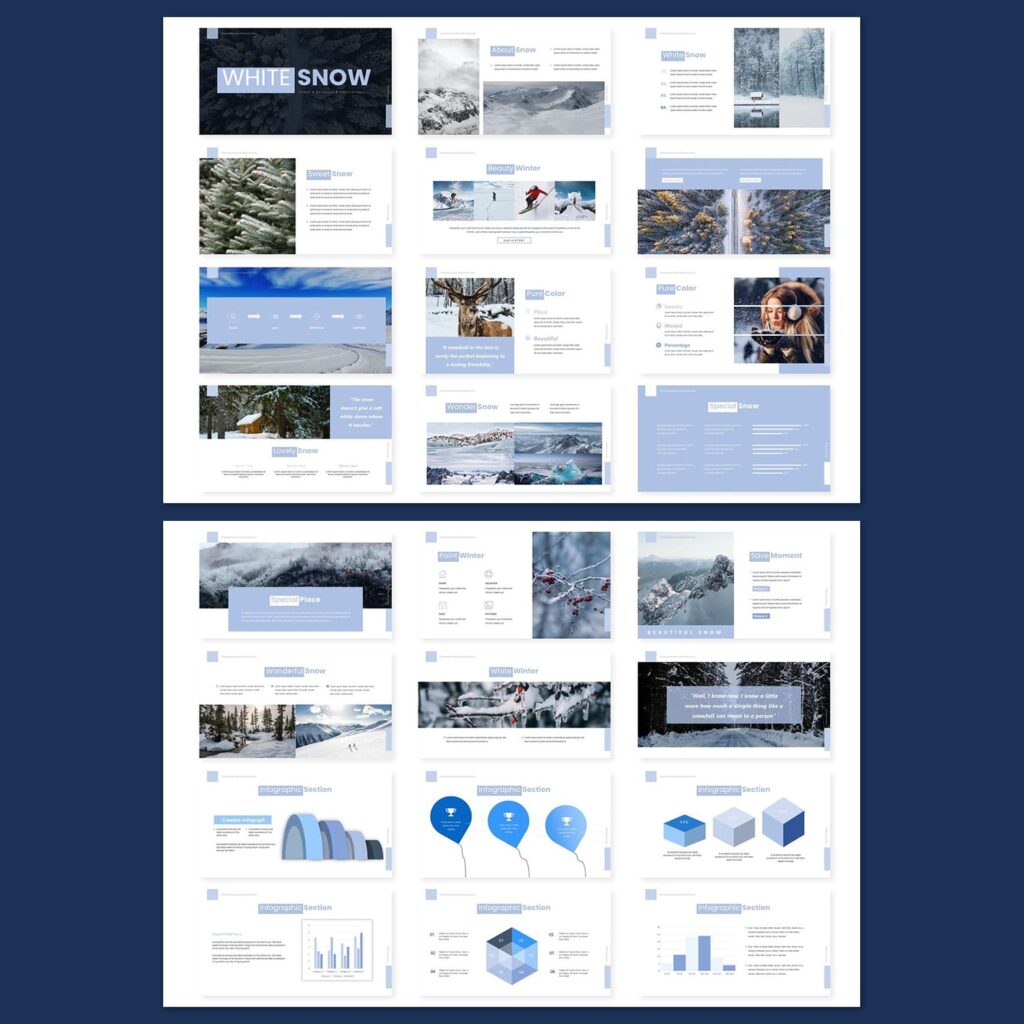 White Snow - Presentation Template – MasterBundles