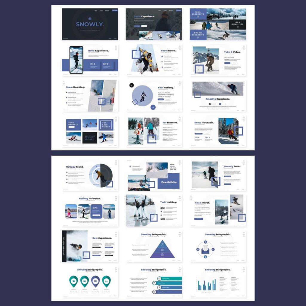 Snowly - Google Slides Template | MasterBundles