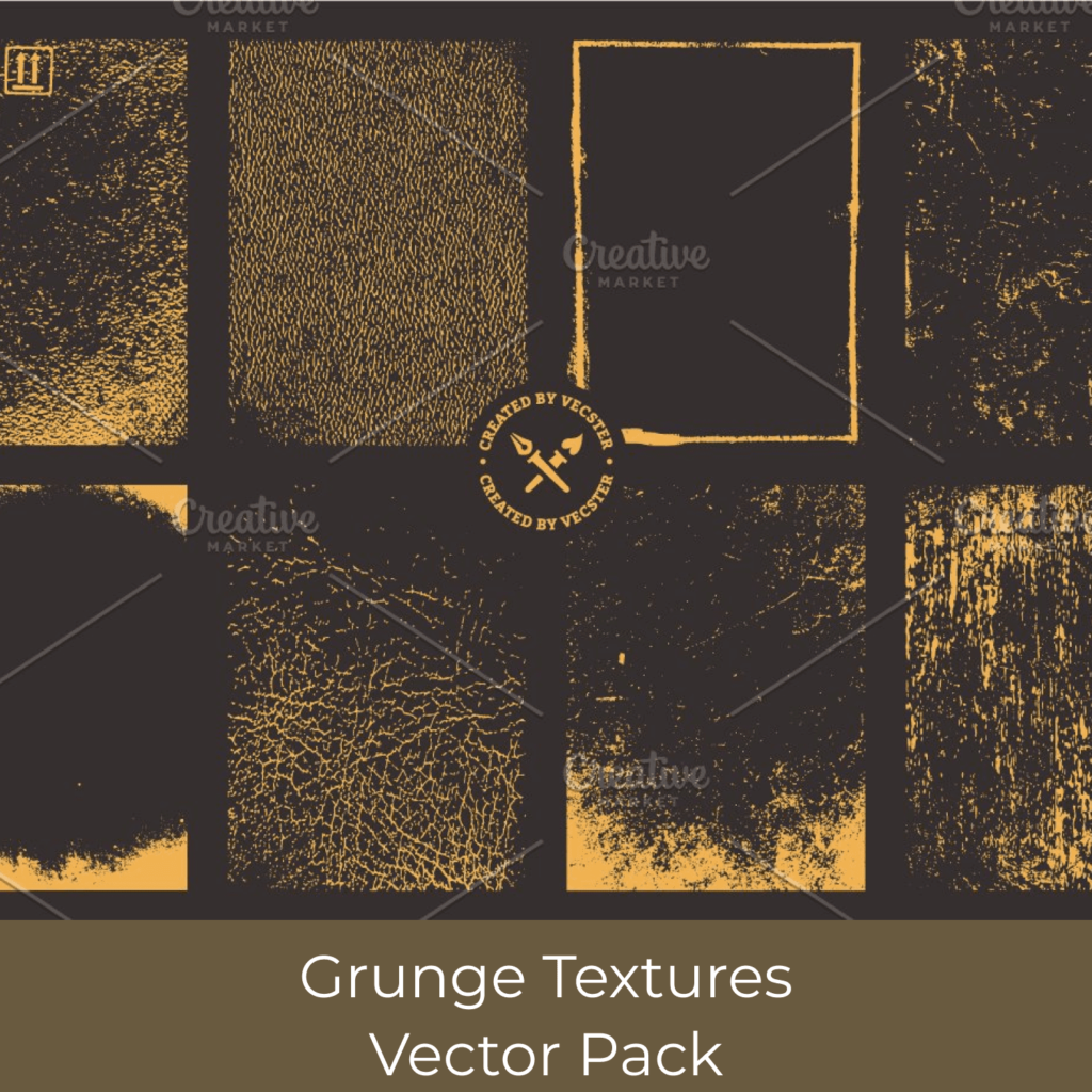 Grunge Textures Vector Pack – MasterBundles