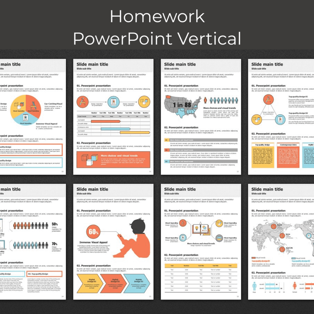 Homework PowerPoint Vertical – MasterBundles