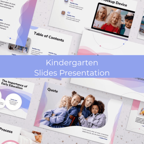 Kindergarten Slides Presentation – MasterBundles