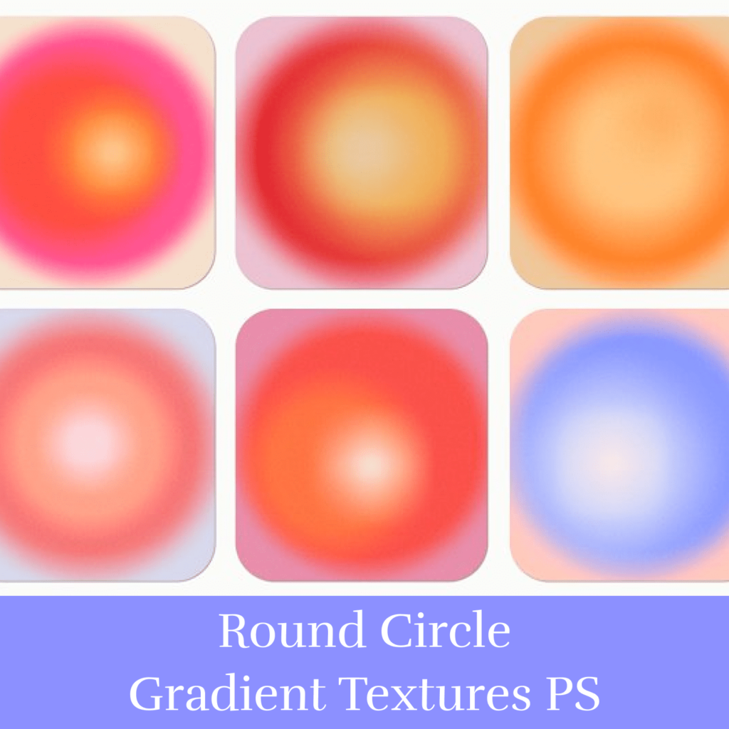 Round Circle Gradient Textures PS – MasterBundles