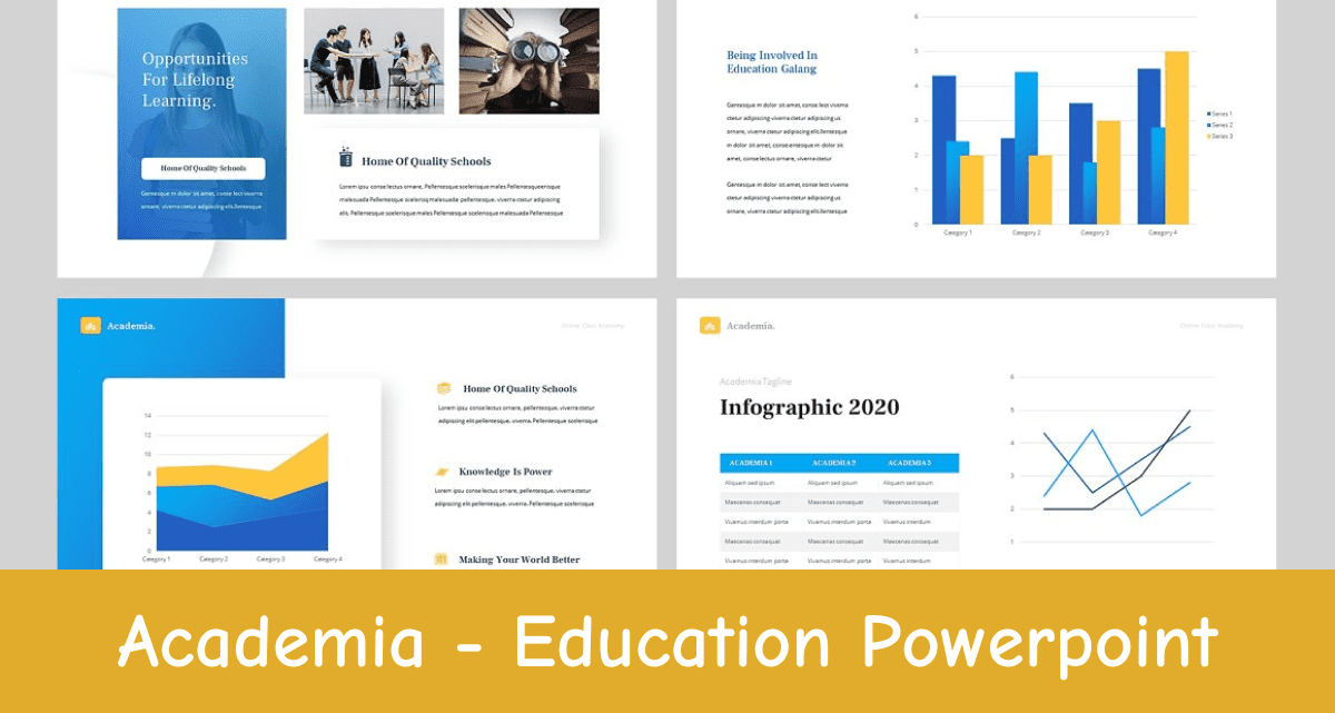 Academia - Education Powerpoint – MasterBundles