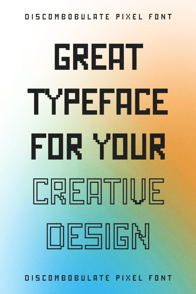 Discombobulate Pixel Font – MasterBundles