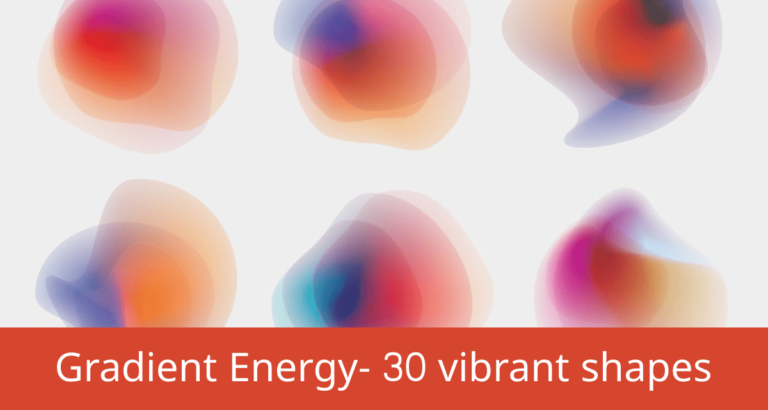 Gradient Energy - 30 Vibrant Shapes – MasterBundles