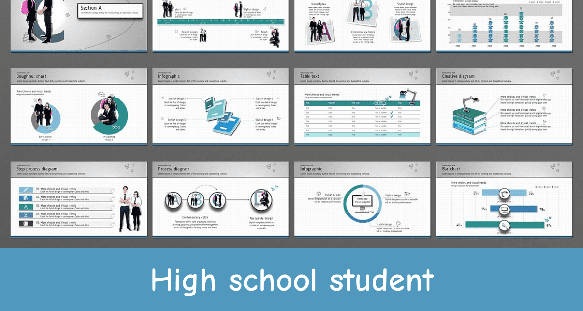High School Student Powerpoint Template – MasterBundles