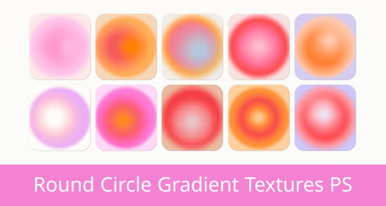 Round Circle Gradient Textures PS – MasterBundles