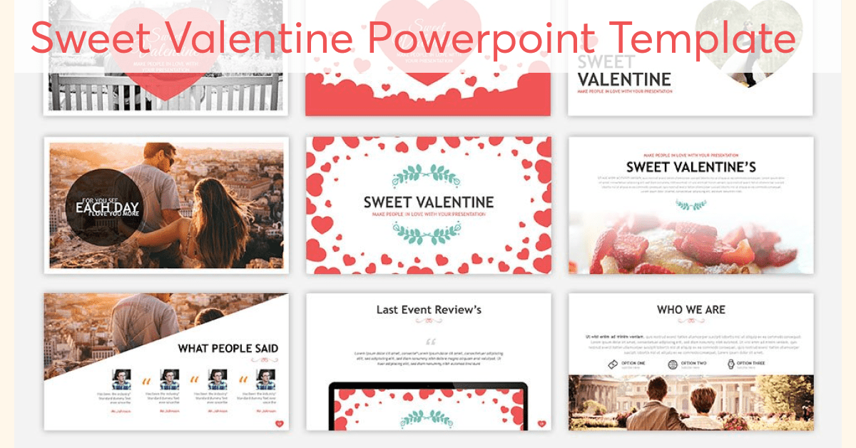 Sweet Valentine Powerpoint Template – MasterBundles