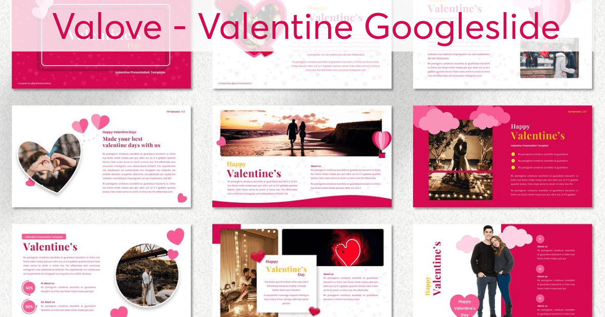 Valove - Valentine Google Slides – MasterBundles
