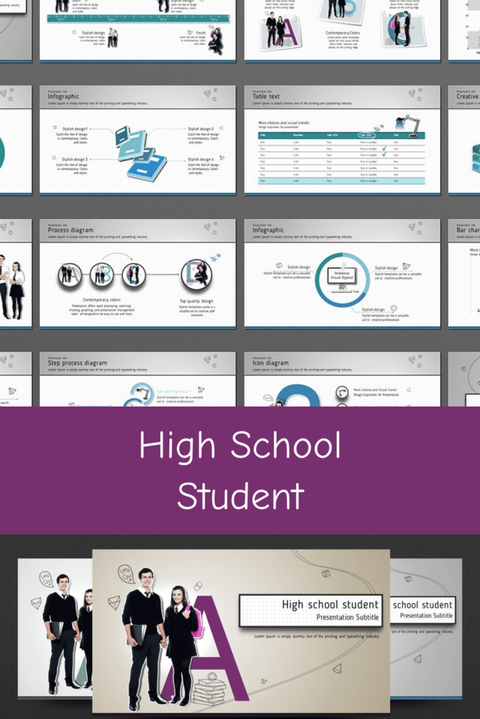 High School Student Powerpoint Template – MasterBundles