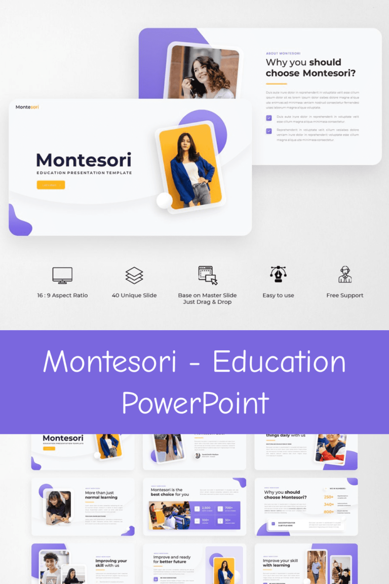 Montesori - Education PowerPoint – MasterBundles