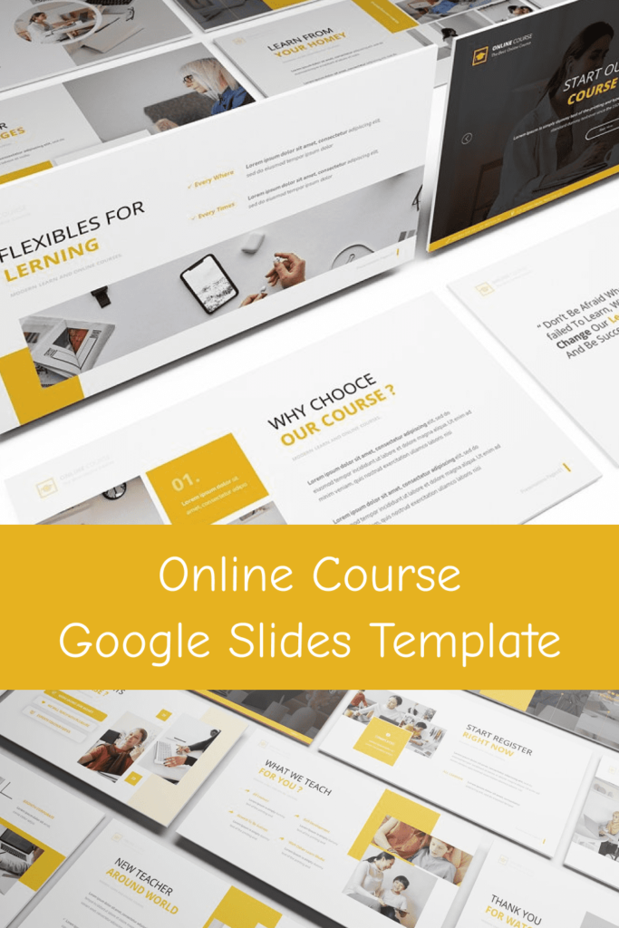 Online Course Google Slides Templates – MasterBundles