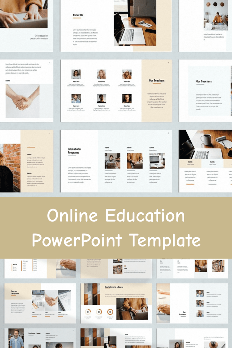 Online Education PowerPoint Template – MasterBundles