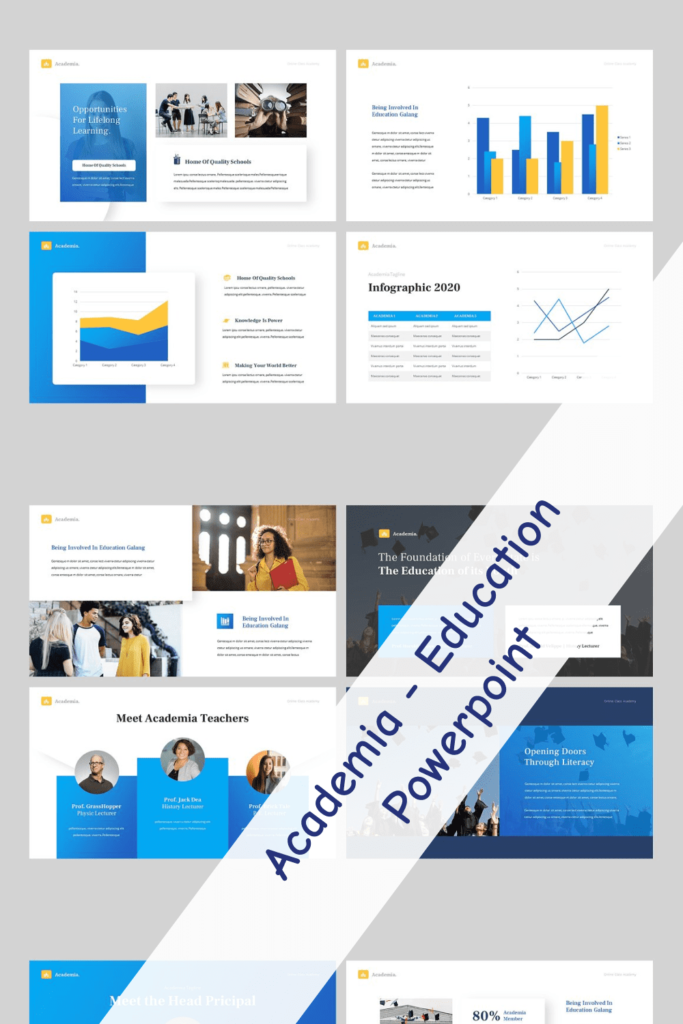 Academia - Education Powerpoint – MasterBundles