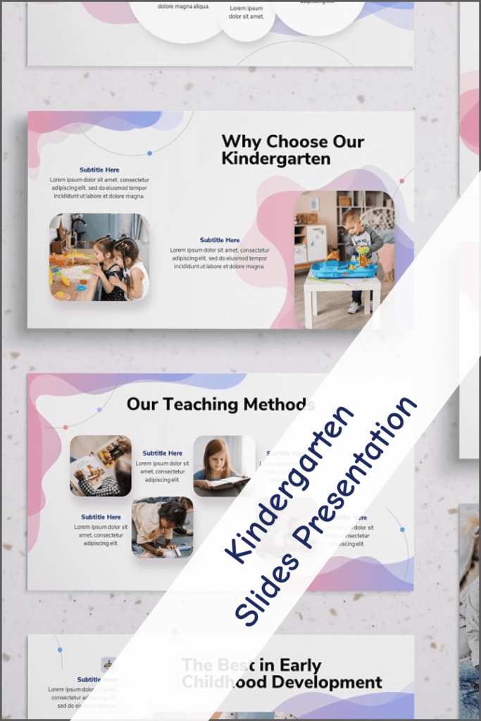 Kindergarten Slides Presentation – MasterBundles