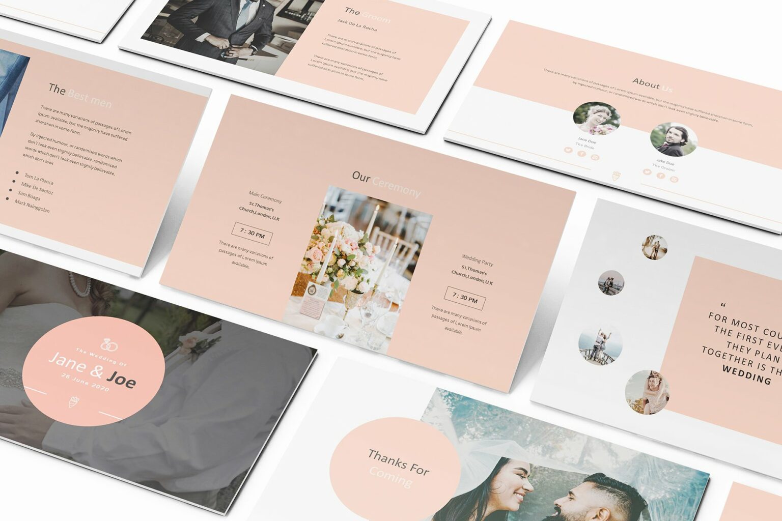 Wedding Powerpoint Template – MasterBundles