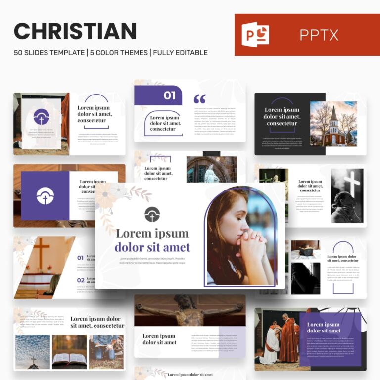 Christian Presentation PowerPoint Template – MasterBundles