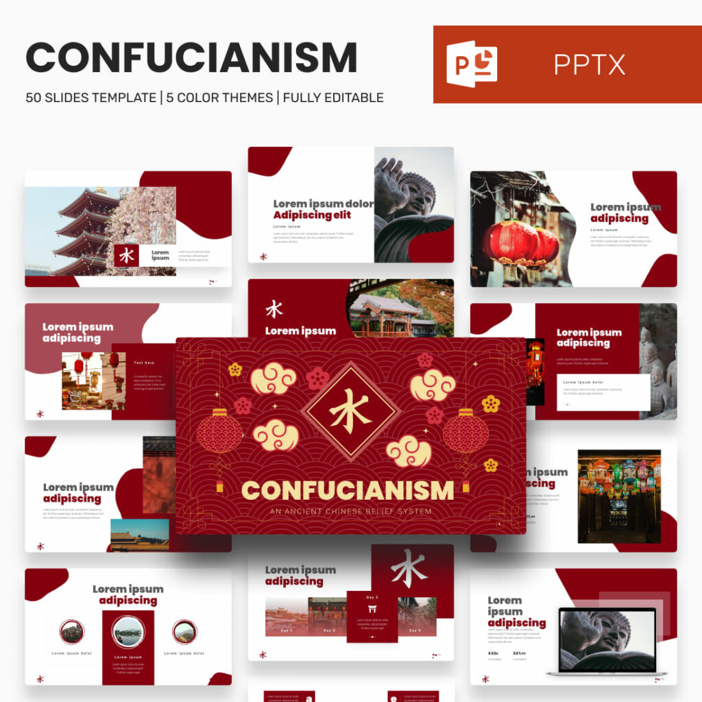 Confucianism Presentation PowerPoint template – MasterBundles