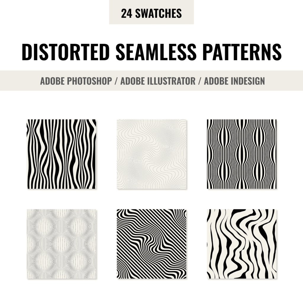 Distorted Seamless Patterns | Vol. 1 – MasterBundles