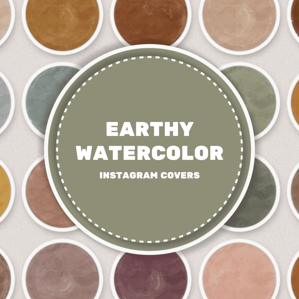 Earthy Watercolor Instagram Covers – MasterBundles