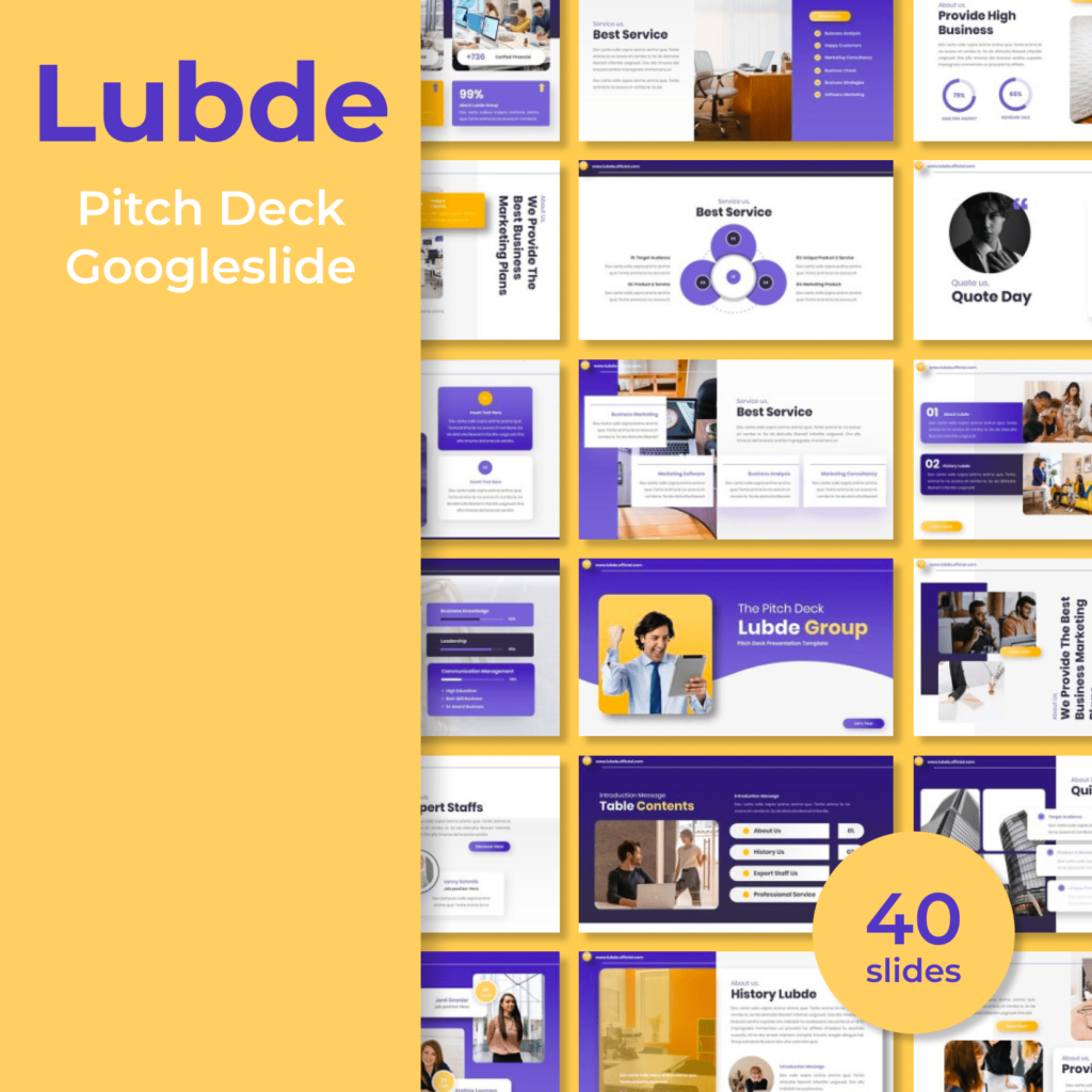 Pitch Deck & Presentation Animated Smooth Template | Master Bundles