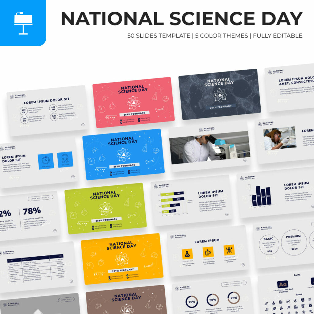 National Science Day Keynote Template – MasterBundles
