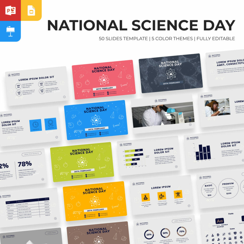 National Science Day Powerpoint Template – MasterBundles