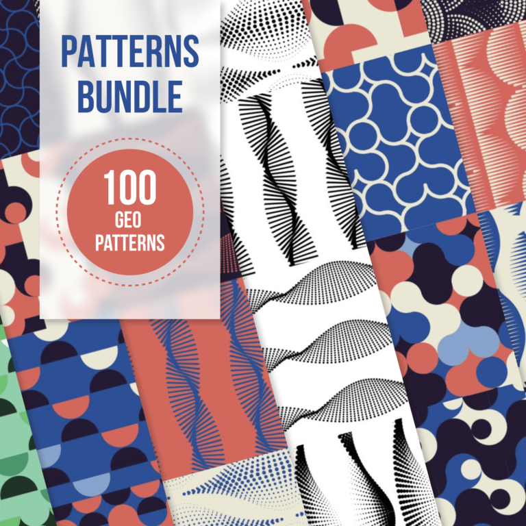 PATTERNS BUNDLE: 100 Geo Patterns – MasterBundles