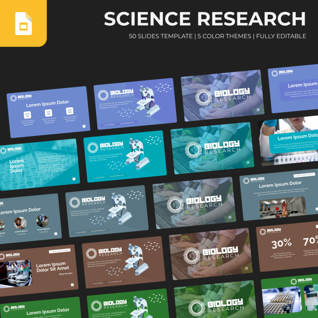 Science Research Google Slides – MasterBundles