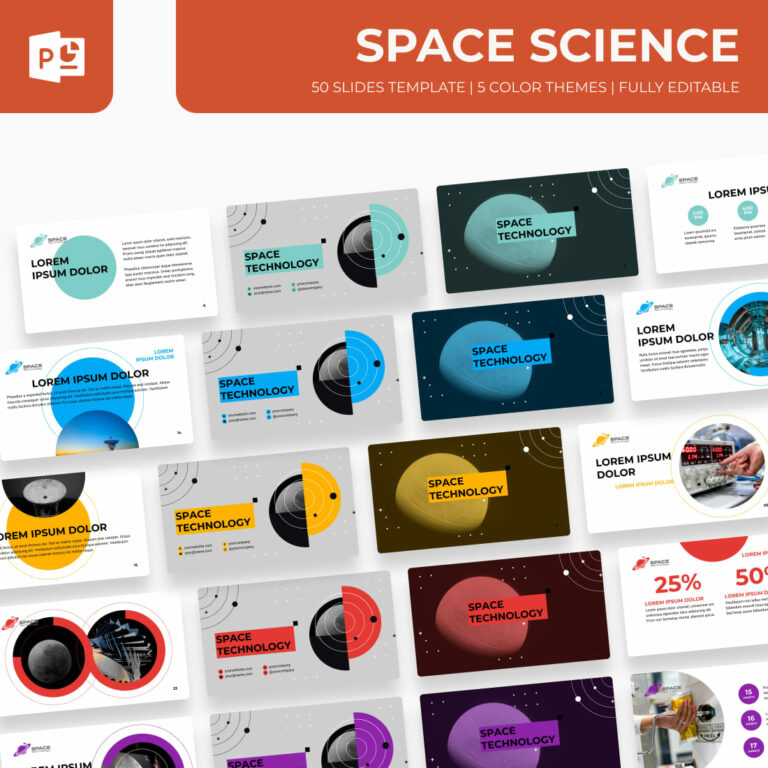 Space Themed Powerpoint Template Free – MasterBundles