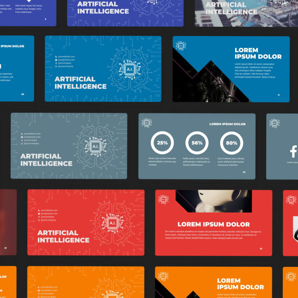 AI Learning Powerpoint Template – MasterBundles