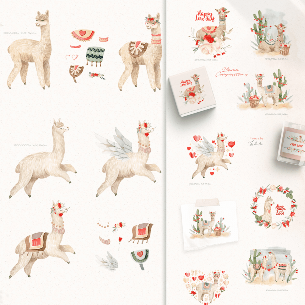 Love Lama - Valentines Day – MasterBundles