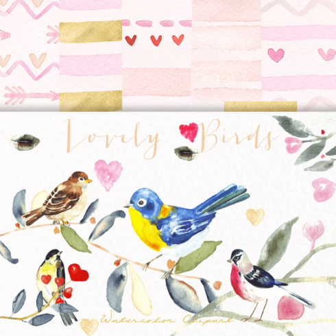 Love Watercolor BundleValentine – MasterBundles