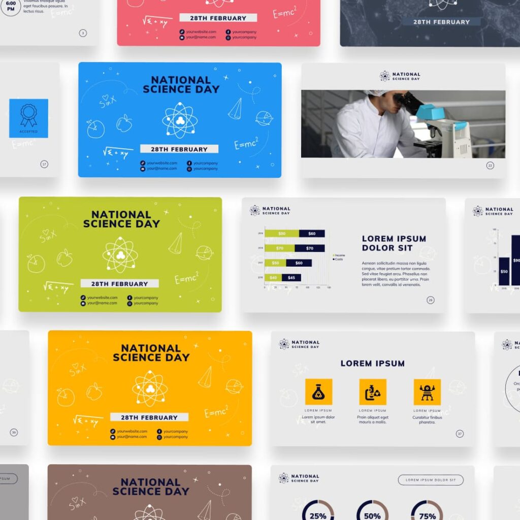 National Science Day Presentation Template – MasterBundles