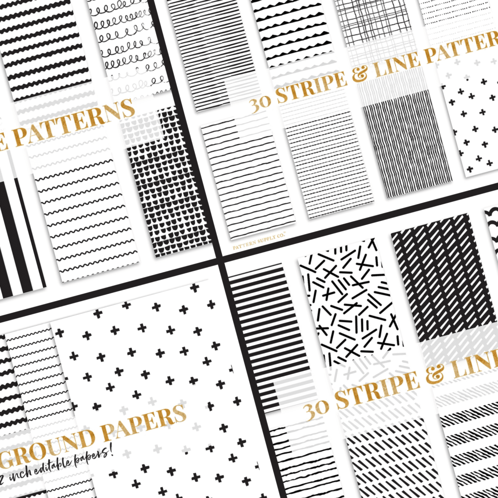 Stripe & Line Patterns – MasterBundles