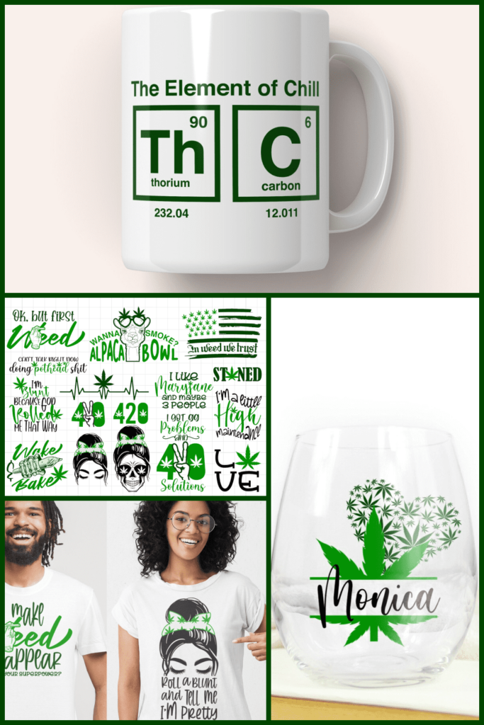 45 Weed Funny Sayings & Clip Arts SVG Bundle – MasterBundles