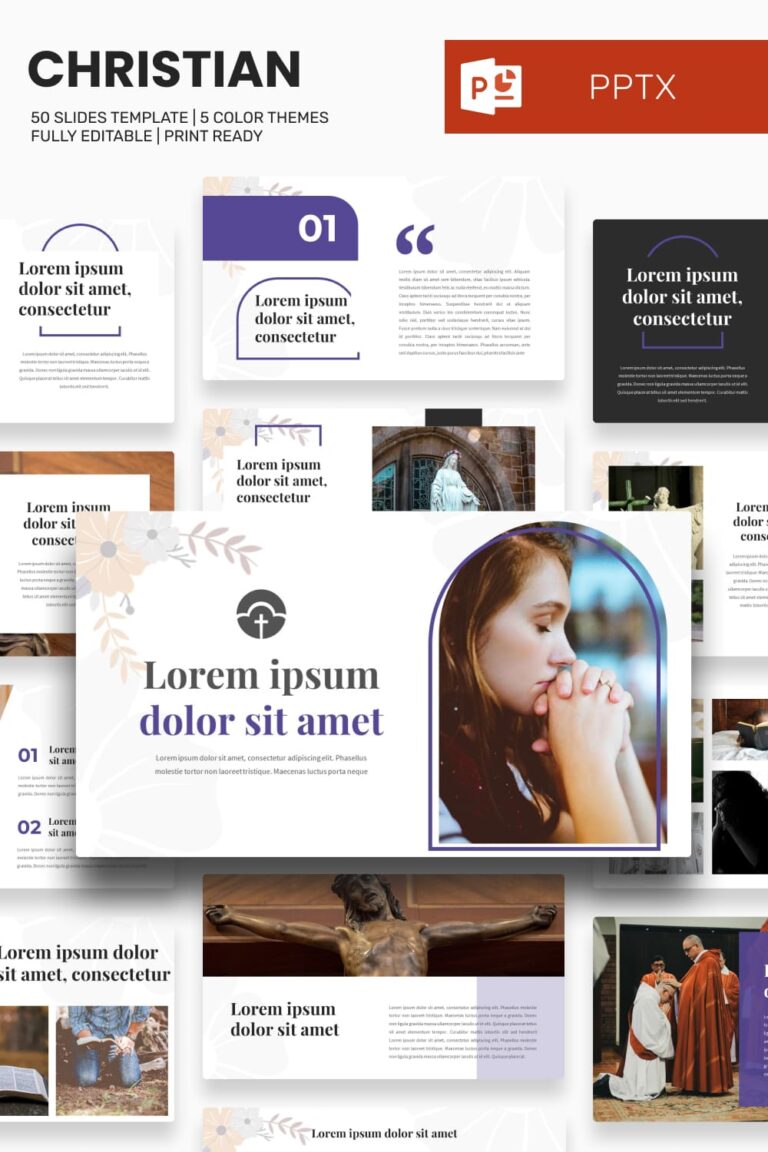 Christian Presentation PowerPoint Template | Master Bundles